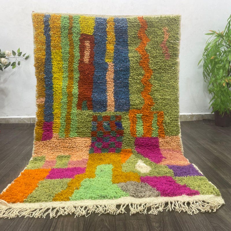 Green Moroccan Rug - Etsy
