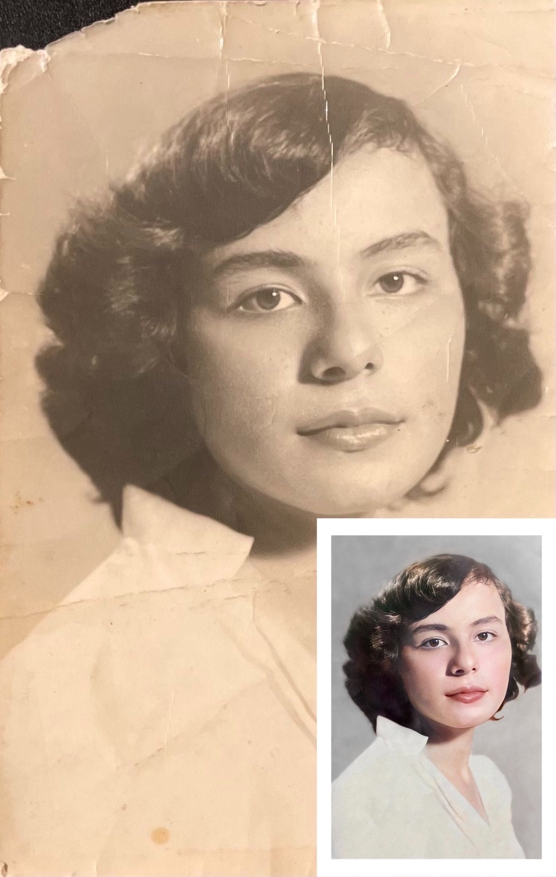 Damaged Color Photograph