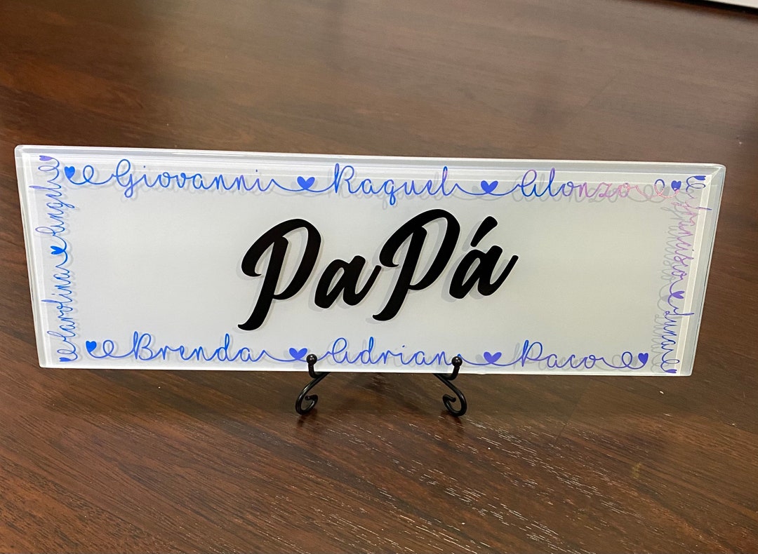 Fathers Day Subway Tile, Father’s Day Gift, Gifts for Dad, Personalized ...