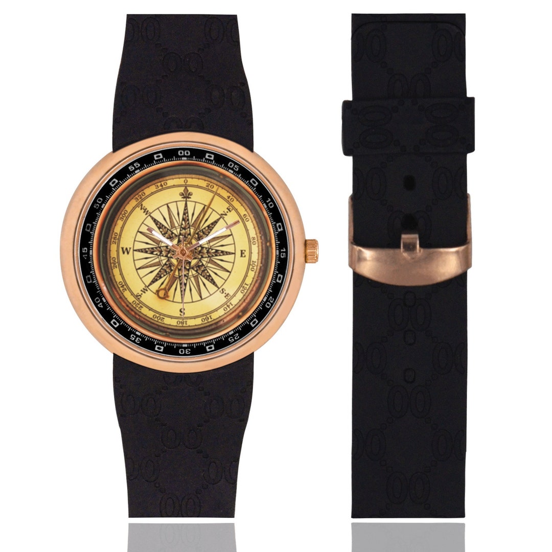 Large Antique Compass Pattern Quartz Moots Watch Design With - Etsy