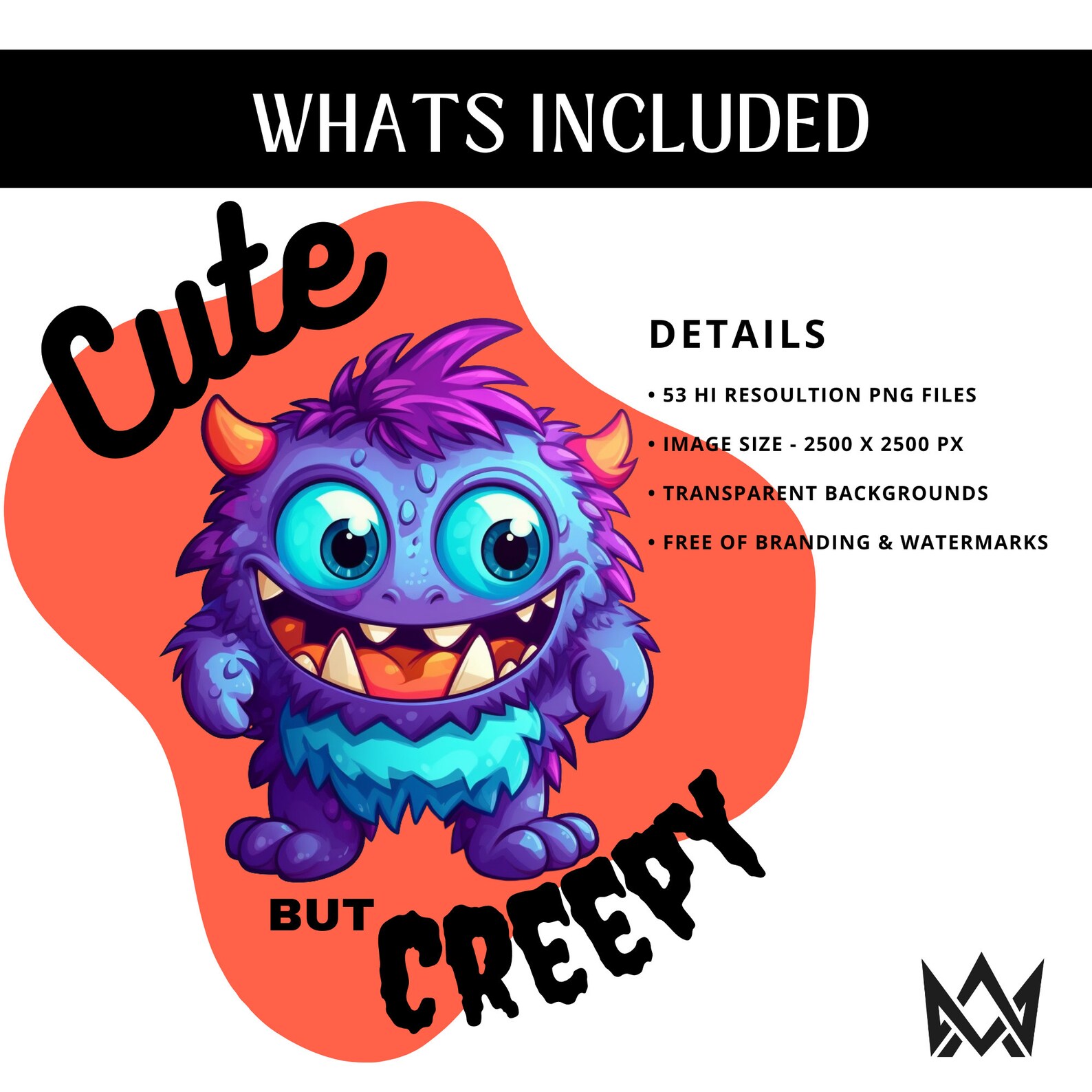 Cute Halloween Monster Bundle | Halloween Pngs | Sublimation Bundle ...