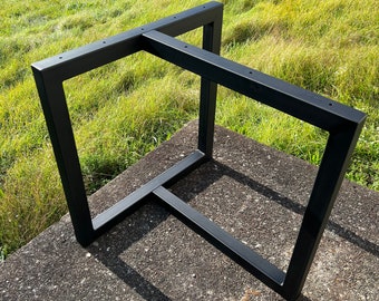 Metal Dining Table Legs (set of 2). T Shape Steel Table Legs. Iron ...