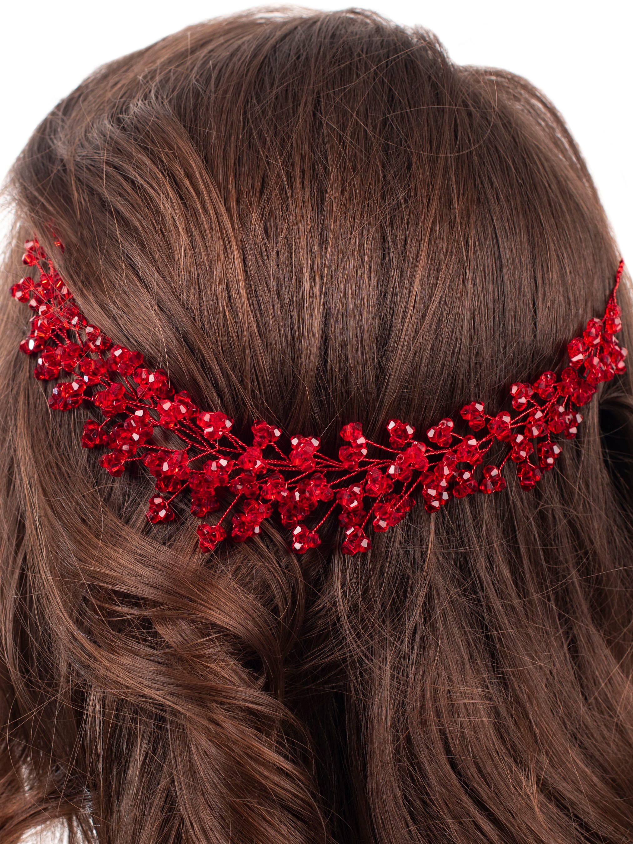 Crystal Bridal Hair Tiaras, Any Color Prom Tiara, Dark Blue Hair Vine ...