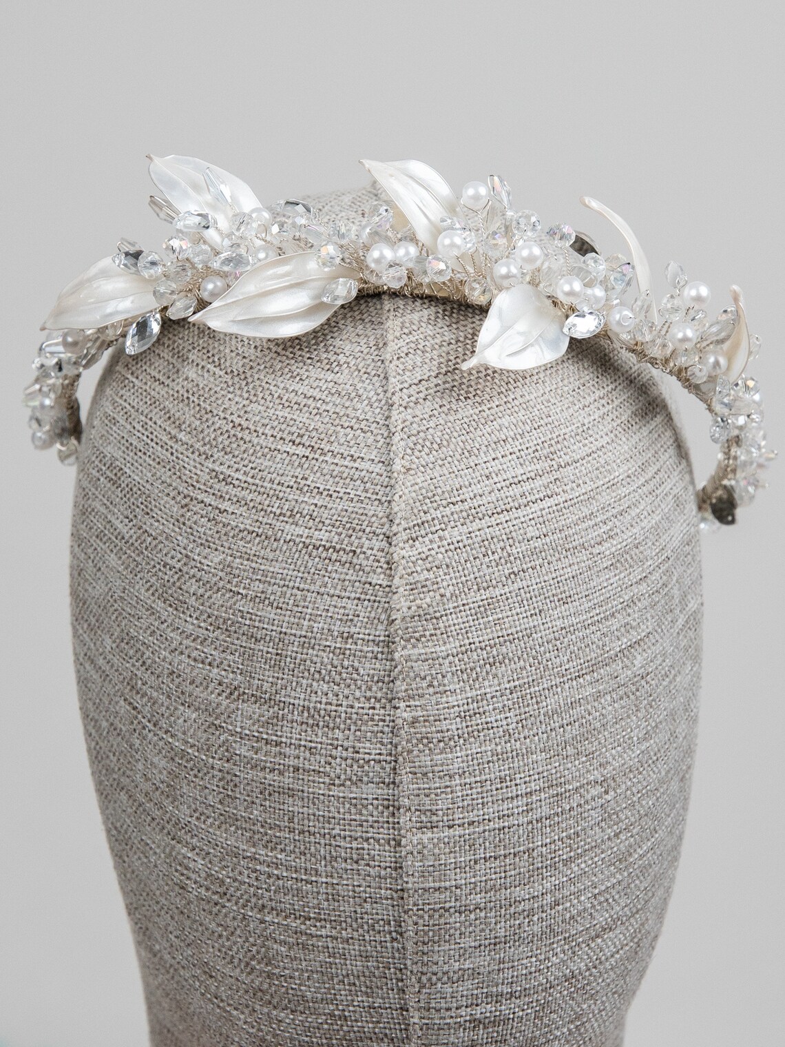 White Leaf Wedding Headpiece, Leaves Hair Vine, Bridal Hair Piece ...