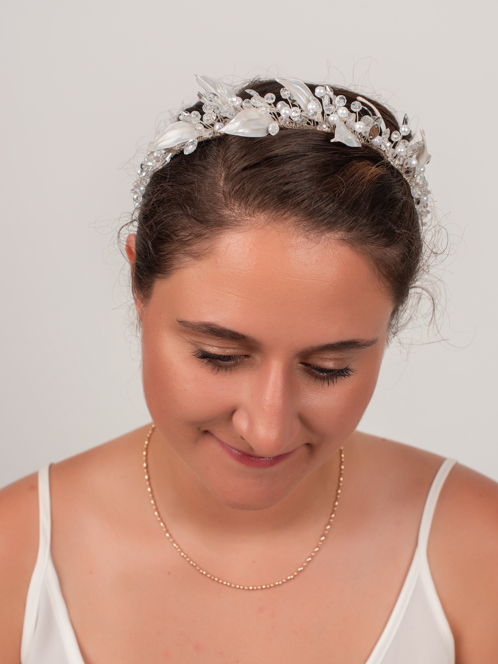 White Leaf Wedding Headpiece, Leaves Hair Vine, Bridal Hair Piece ...