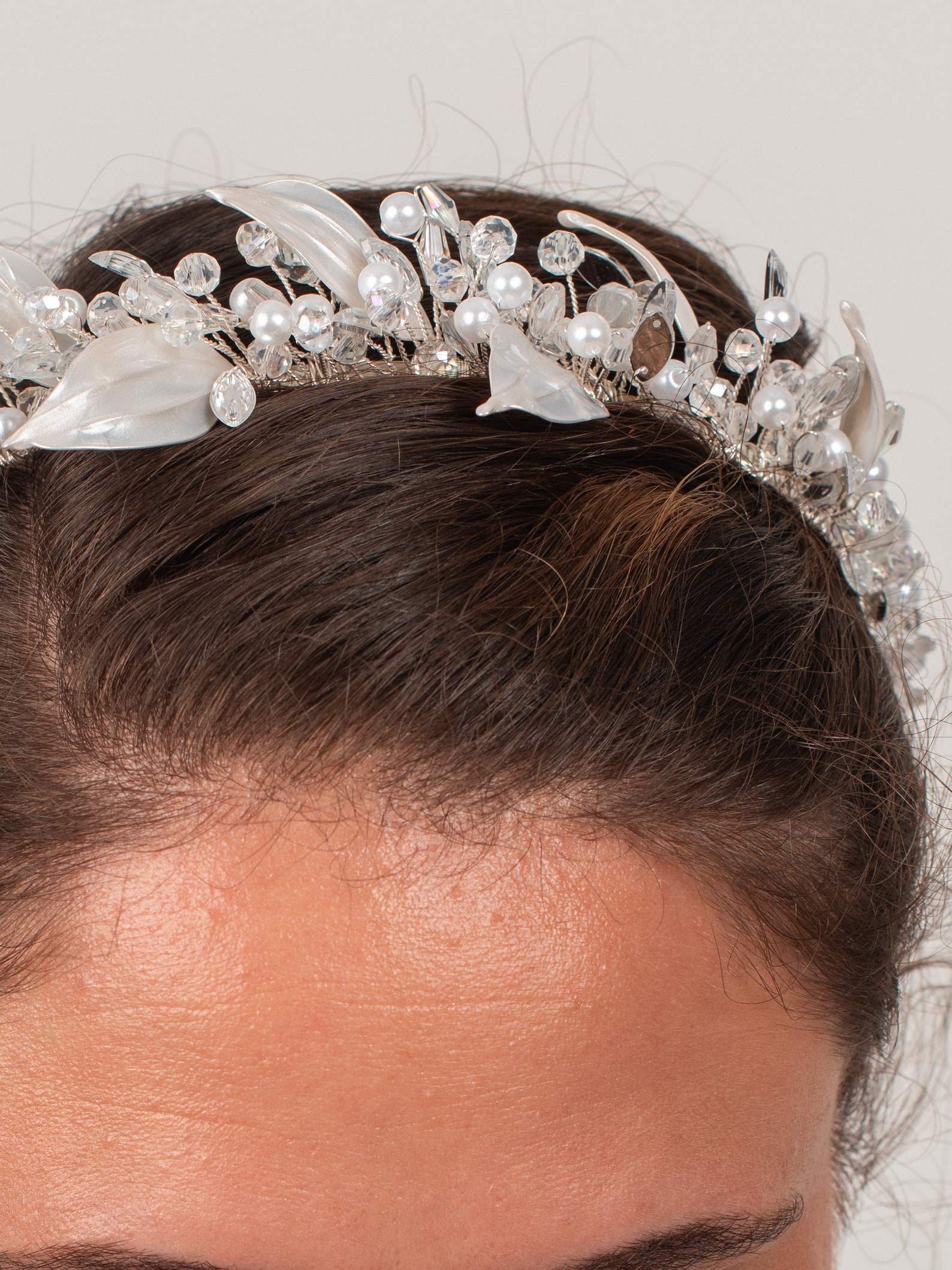 White Leaf Wedding Headpiece, Leaves Hair Vine, Bridal Hair Piece ...