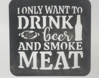 Smoke Meat Sign - Etsy