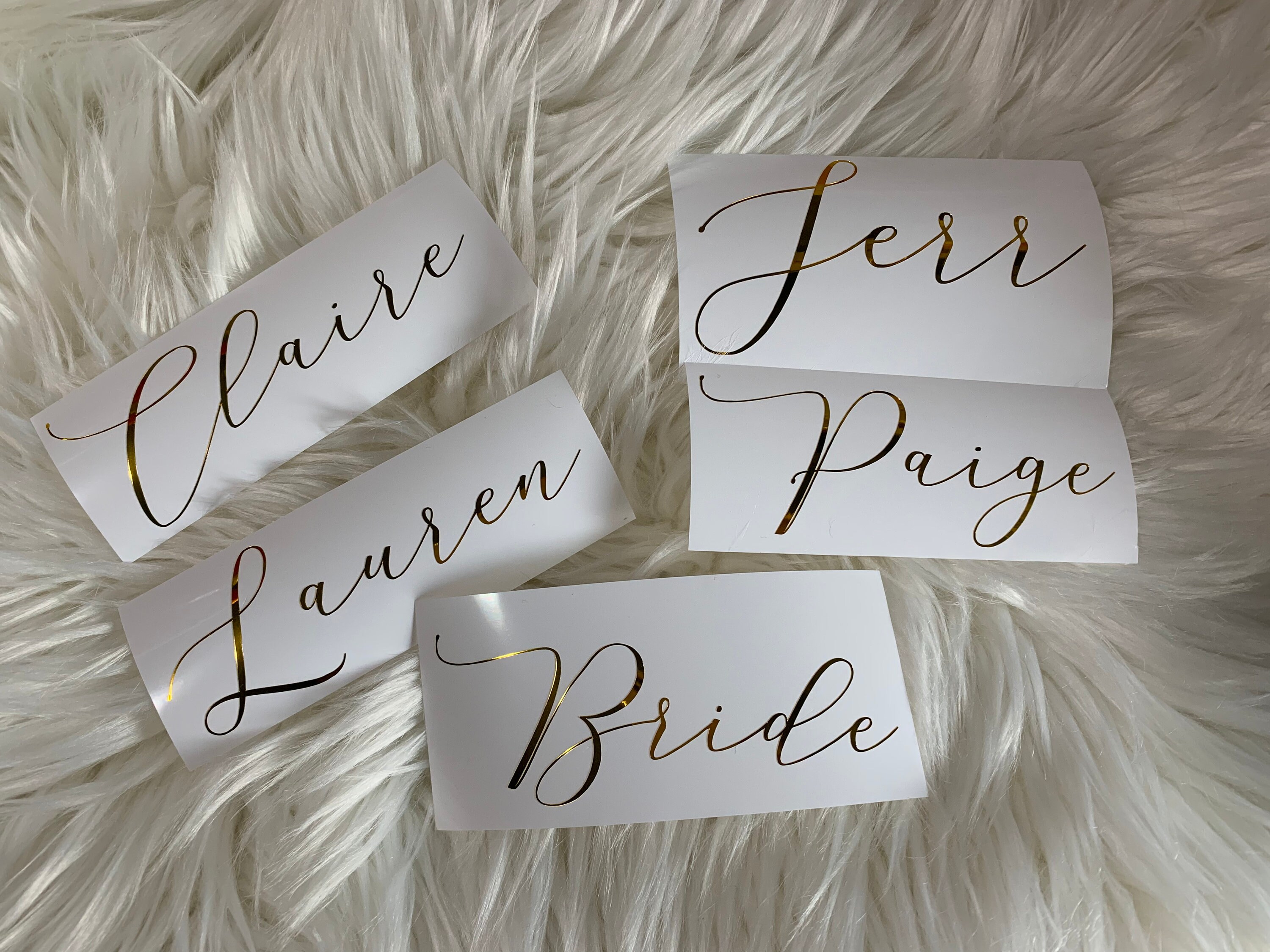 Customized Name Decals Vinyl Name Decals Custom Stickers - Etsy
