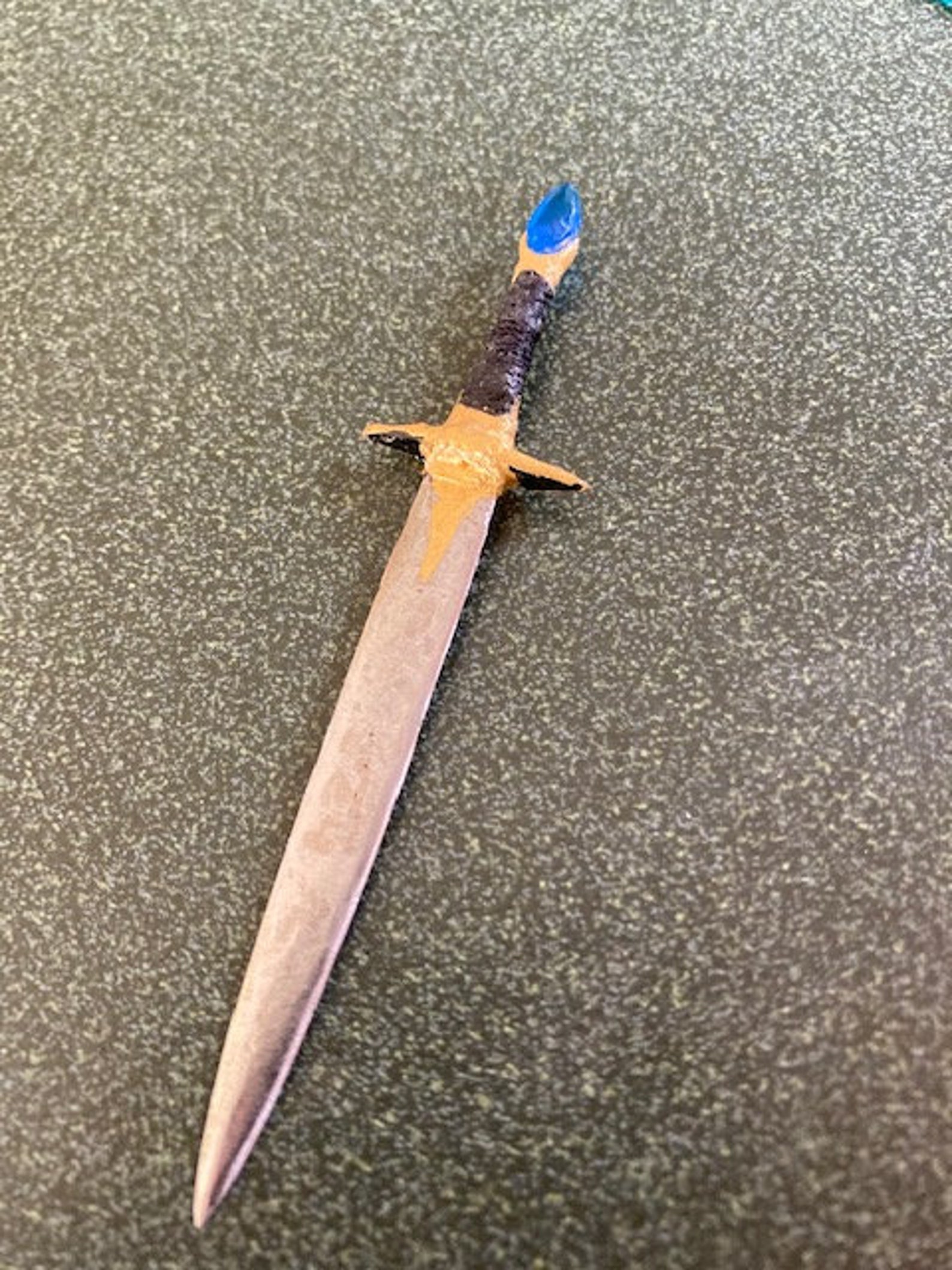 Miniature Sword With Blue Gem - Etsy