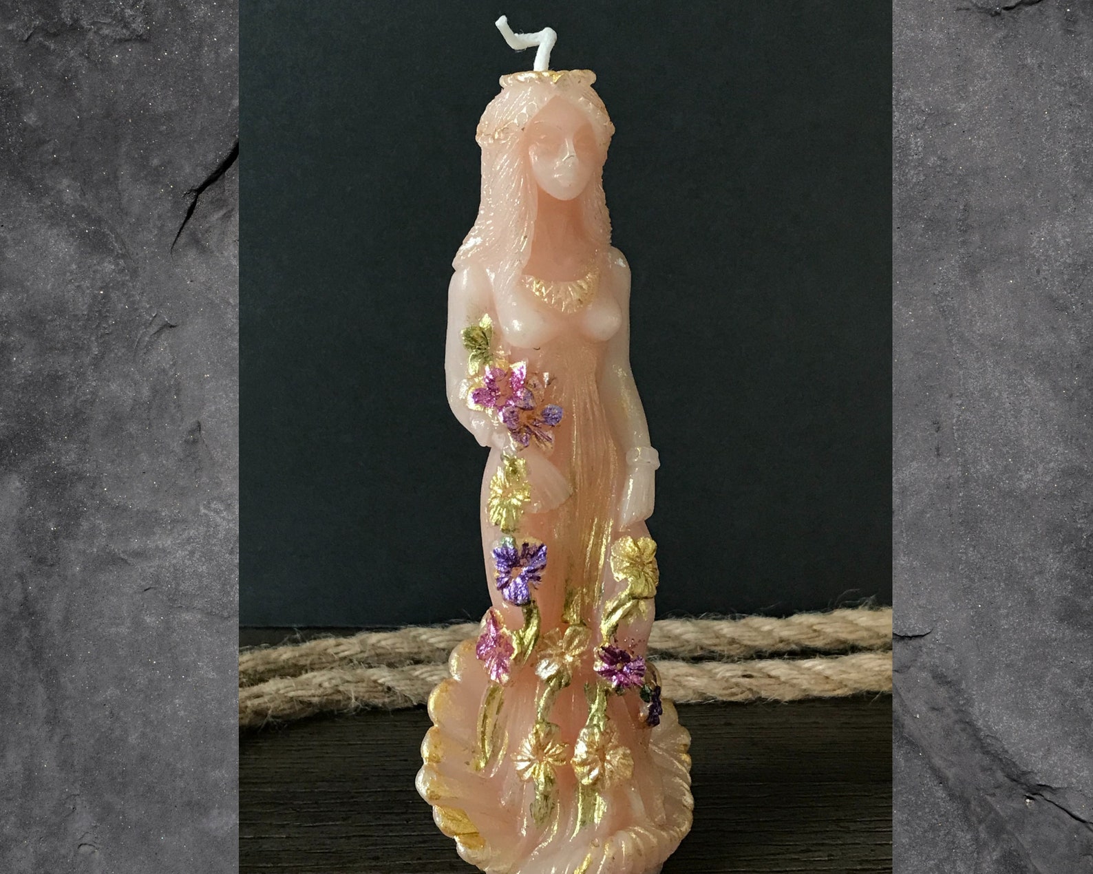 Aphrodite Greek Goddess Aphrodite Altar Love Candle Beeswax - Etsy