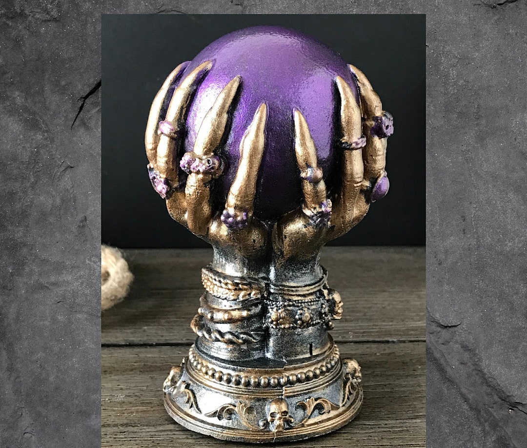 Demonic Gothic Witch Hands With Ball Witchcraft Stuff Ritual Home Decor ...