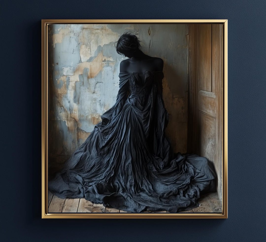 Gothic Wall Decor | the Silent Figure Canvas Print | Fine Art for Home ...
