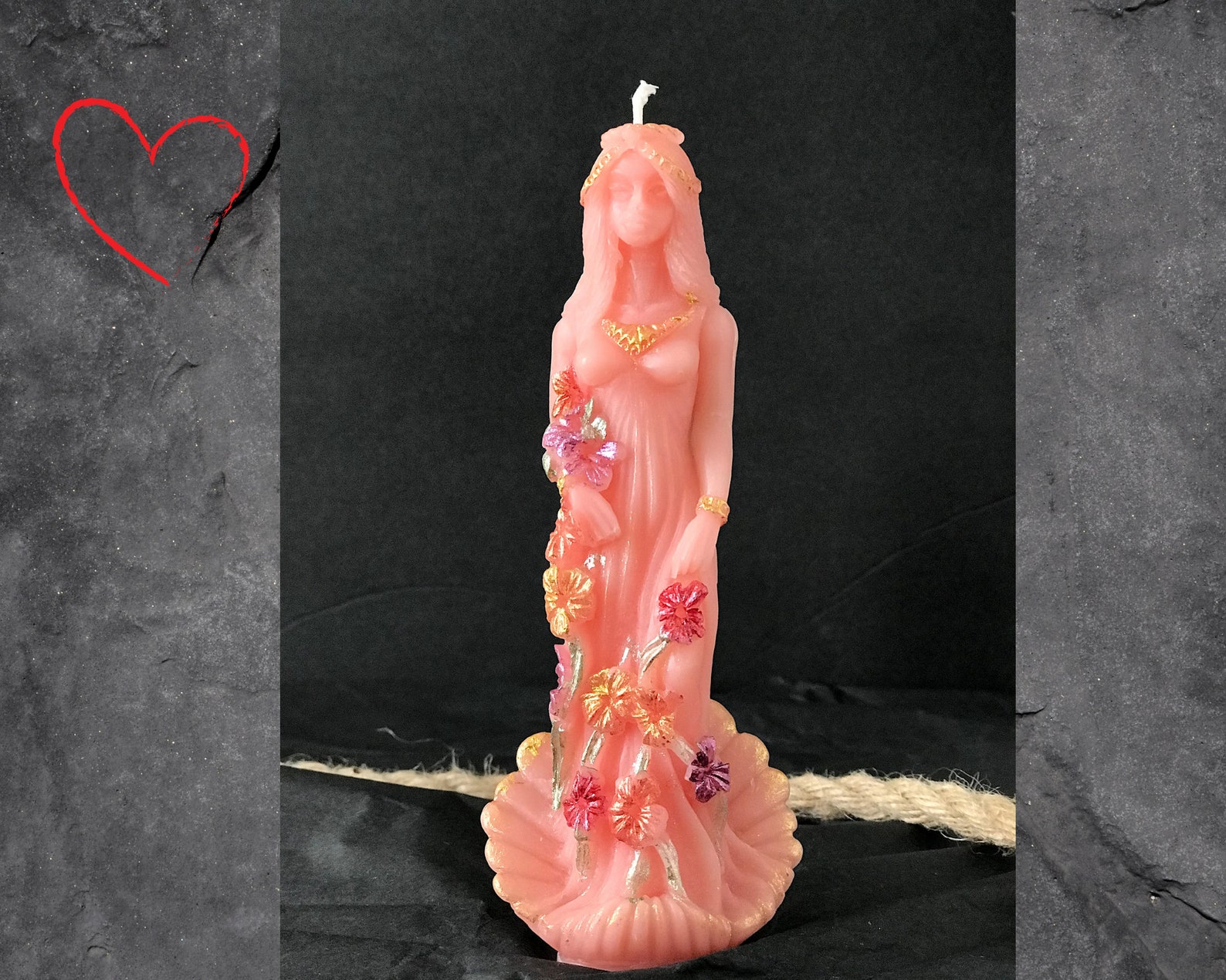 Aphrodite Greek Goddess Aphrodite Altar Love Candle Beeswax Candles ...