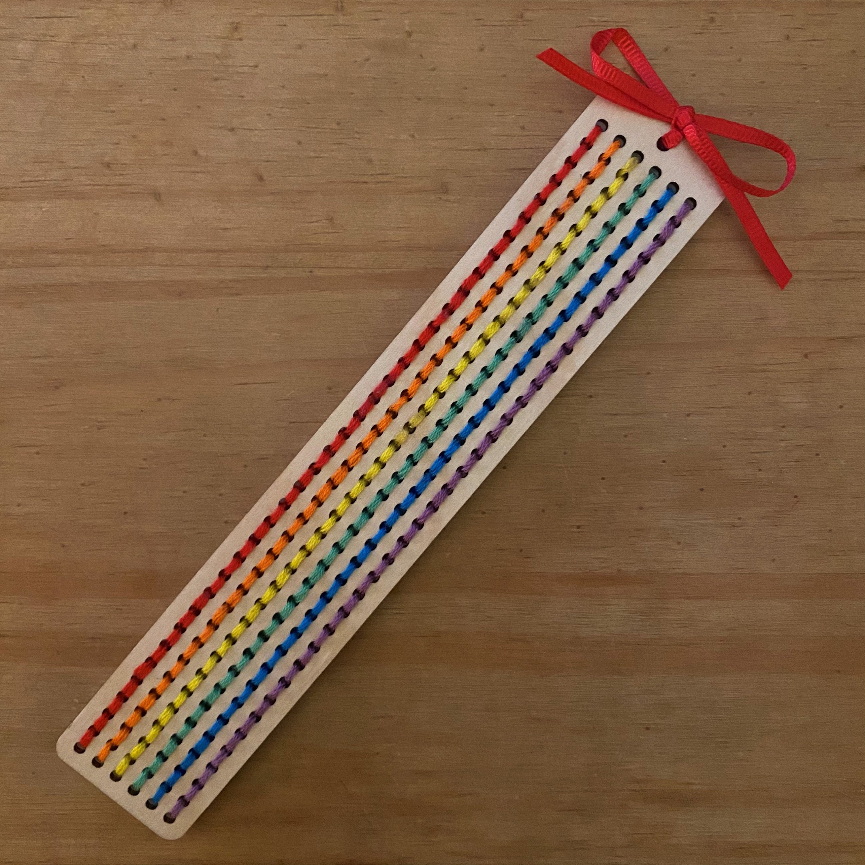 Pride Rainbow Embroidery Bookmarks - Etsy