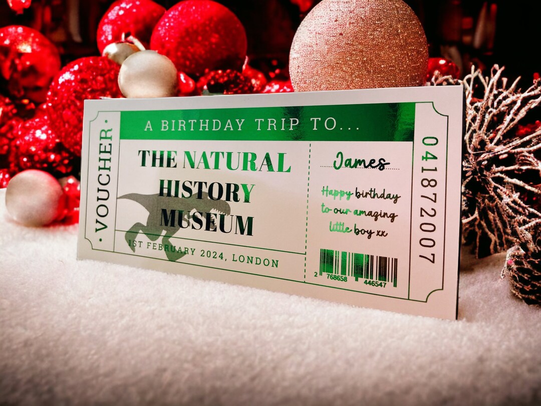 Personalised ticket foil concert ticket tickets gift golden - Etsy.de