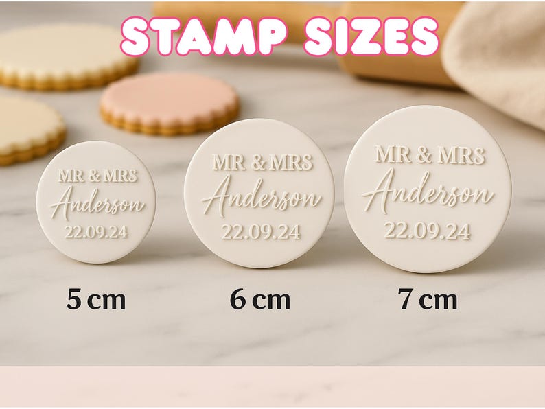 Personalised Cookie Stamp, Icing Cutter, Birthday Personalised Stamp ...