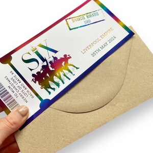 Personalised Ticket, Foil Concert Ticket, Tickets Gift, Golden Ticket ...