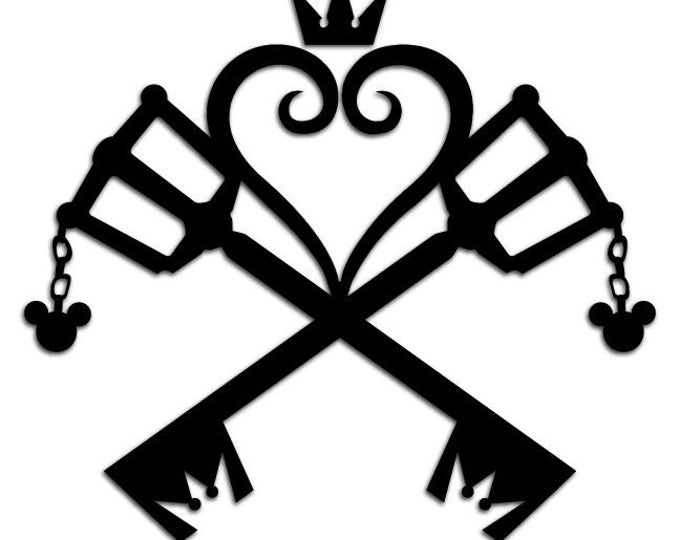 Kingdom Hearts Keyblades Heart Vector. File Comes in Ai Eps - Etsy
