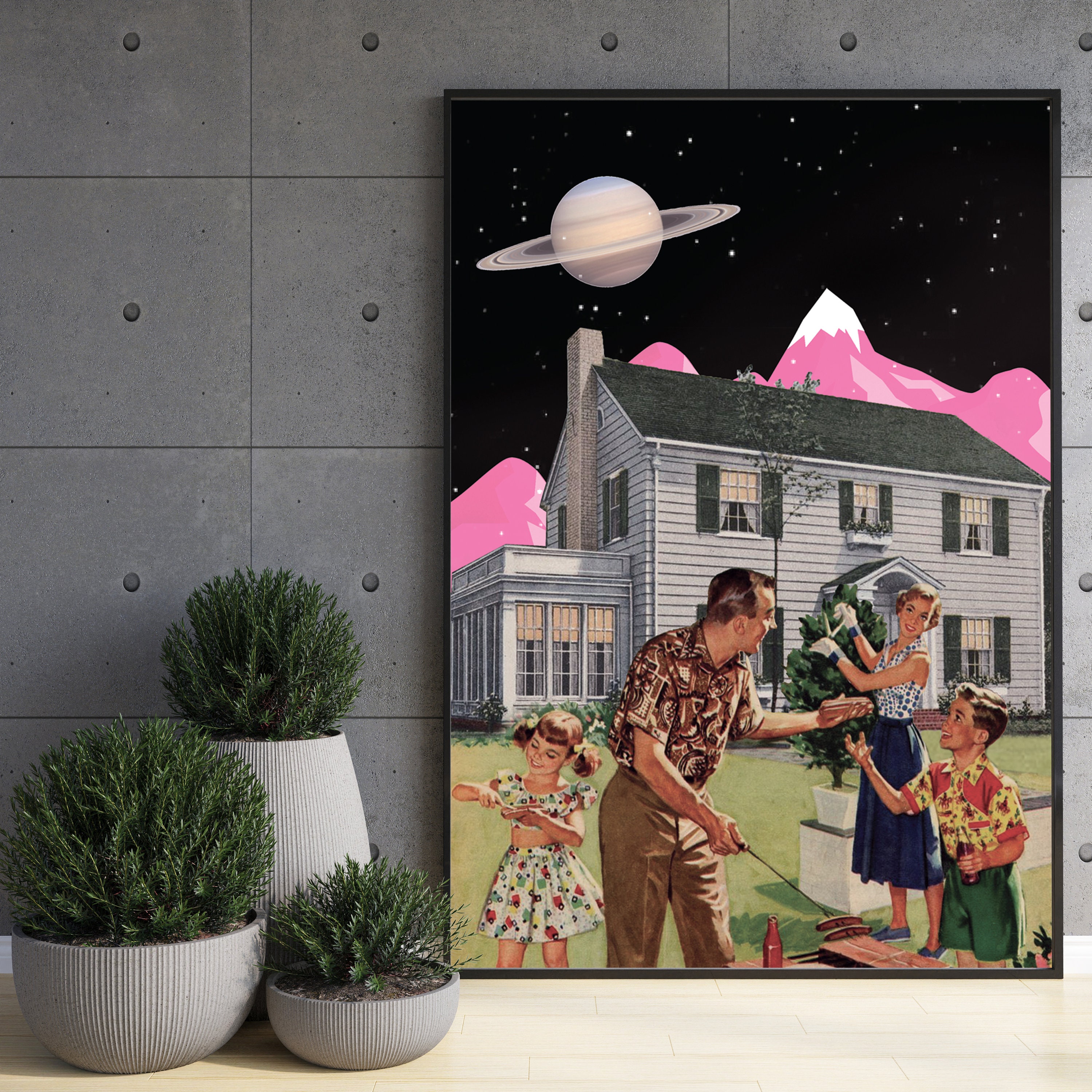 Psychedelic Art Surreal Digital Art Collage Art Vintage - Etsy