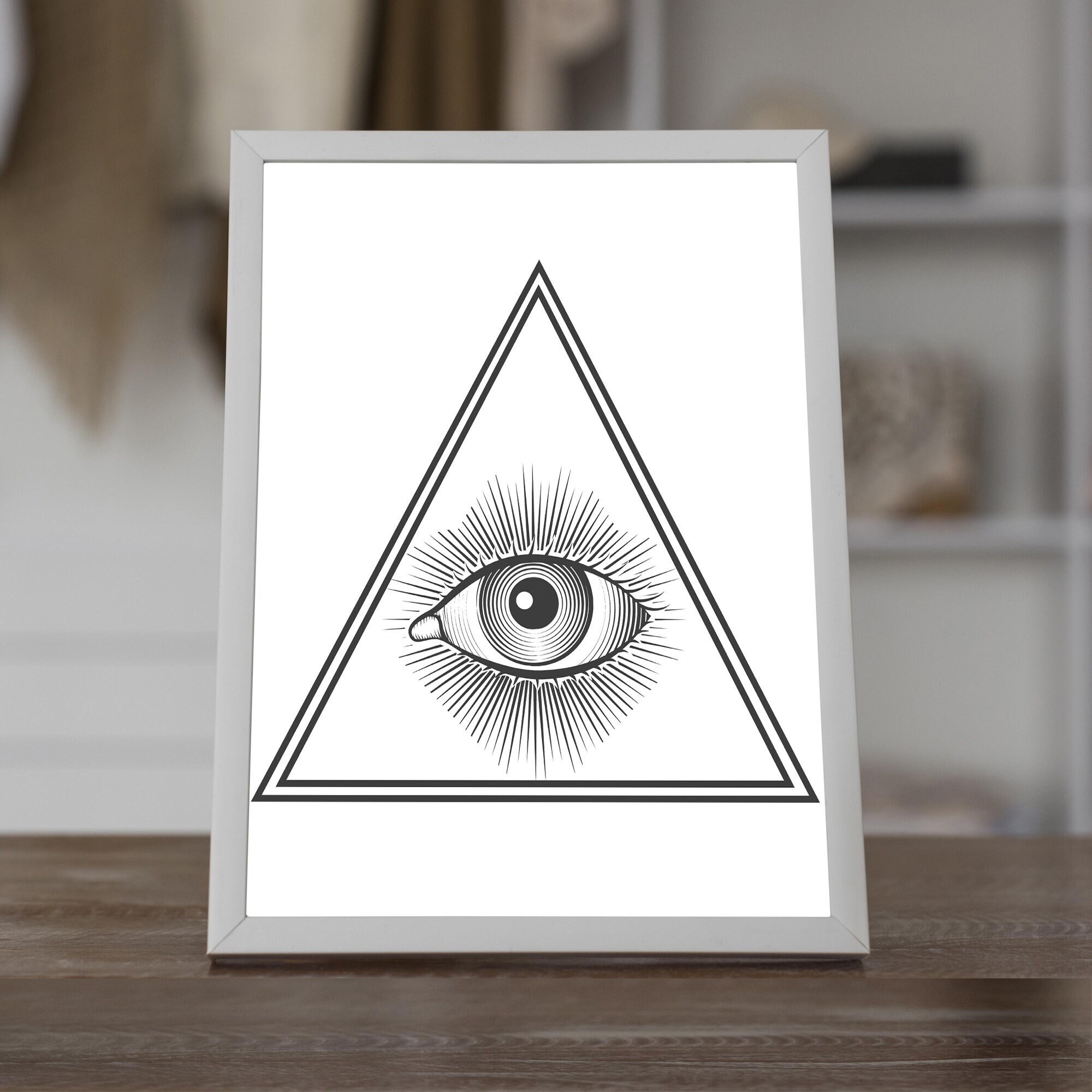 Illuminati Pyramid Drawing