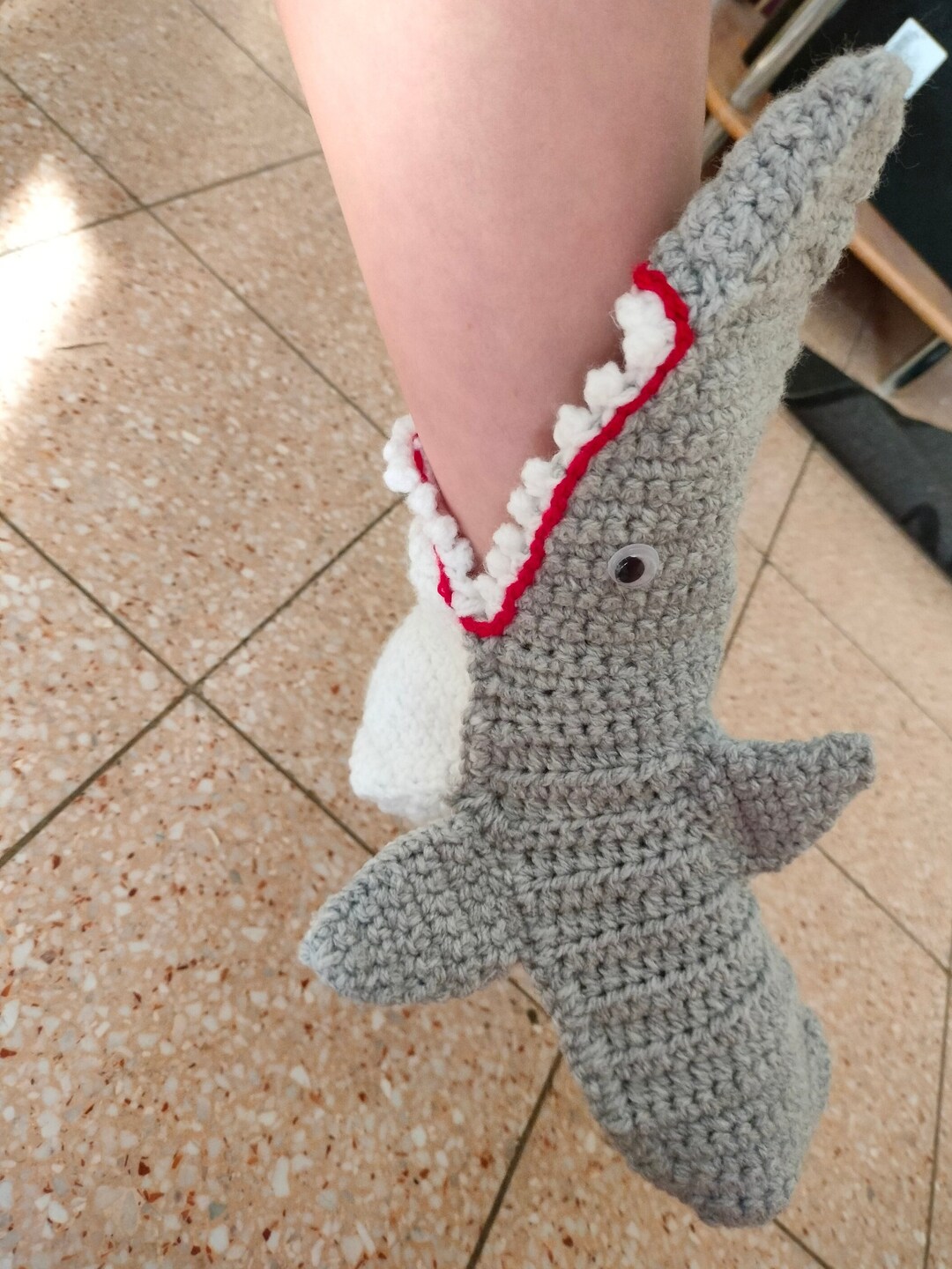 Pdf Shark Slipper Tutorial for Crochet Size 34/37 Tutorial in - Etsy