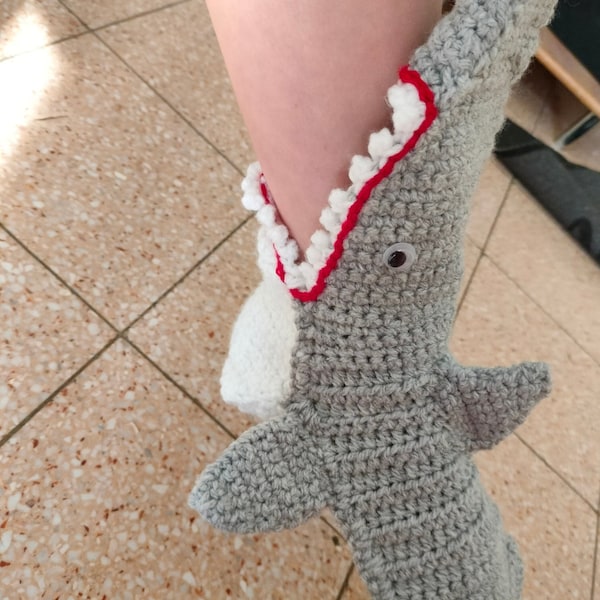 Shark Slippers - Etsy