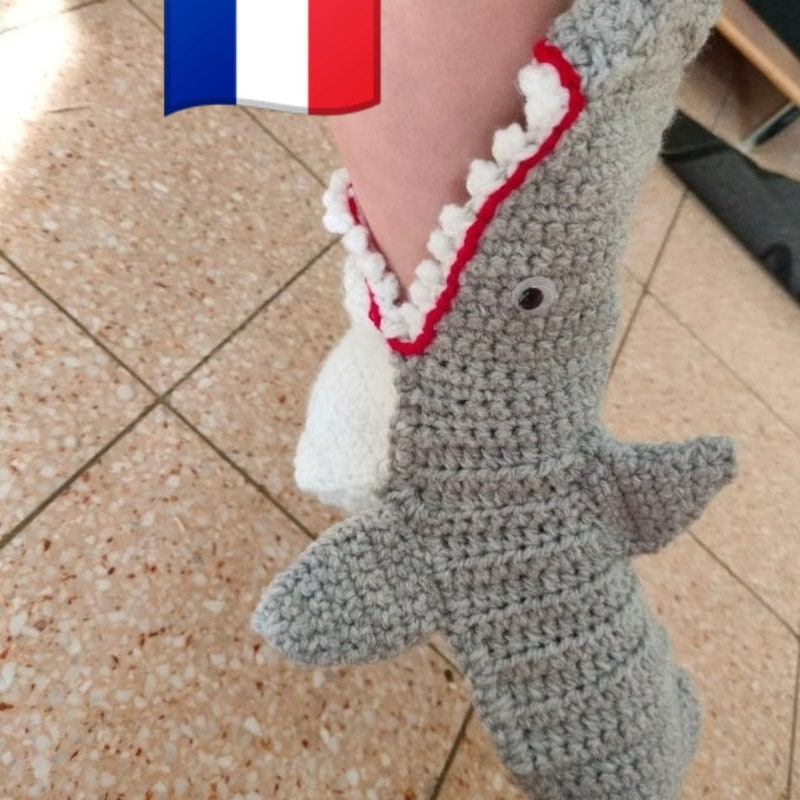 Shark Socks Crochet - Etsy
