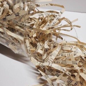 Vintage Paper Shred, Hymnal Music Paper, Basket Filler, Vintage Display ...