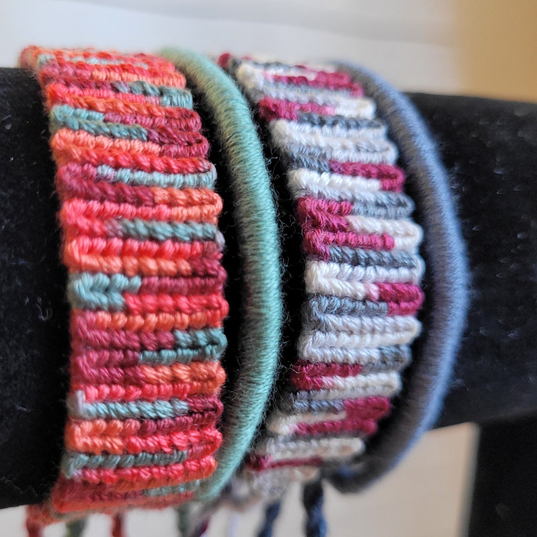 Handcrafted Woven Friendship Bracelets Woven Hippie Bracelets/anklet ...