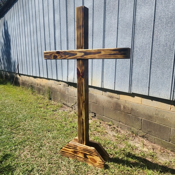 Wood Burned Cross - Etsy