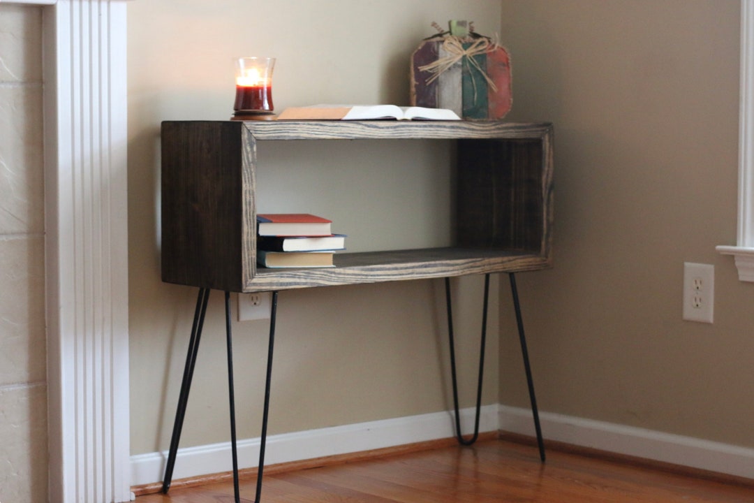 Country Chic Farmhouse Hairpin Leg Console Table - Etsy