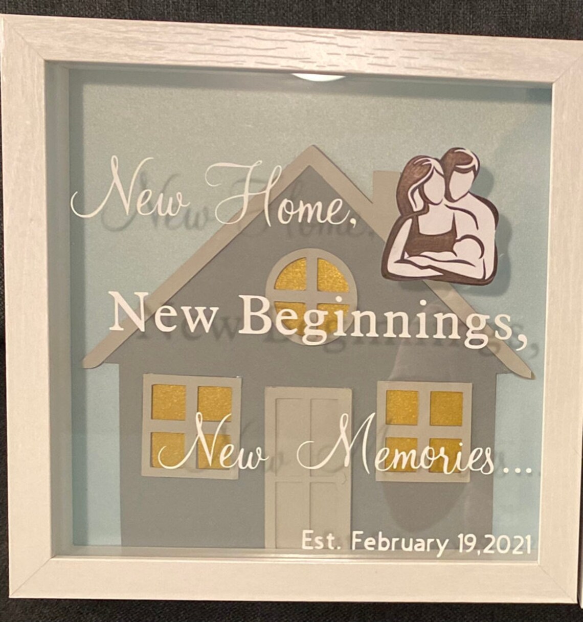 New Home Shadow Box - Etsy