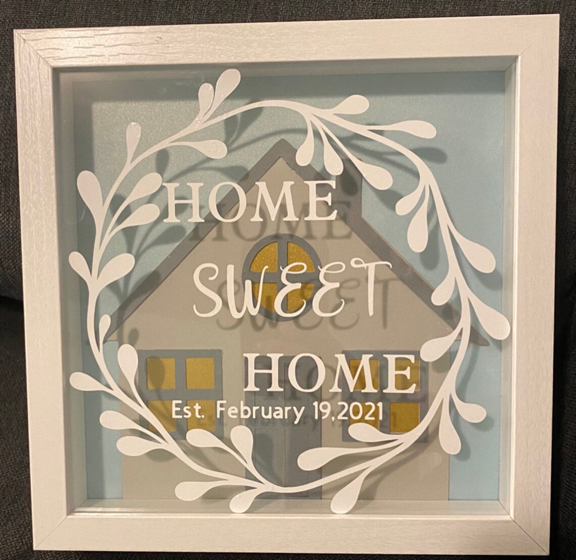 New Home Shadow Box - Etsy