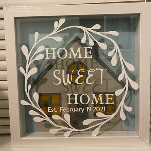 New Home Shadow Box - Etsy
