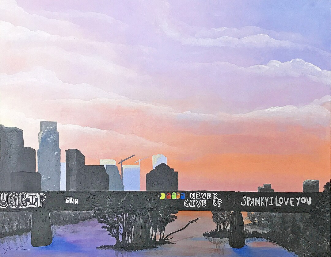 Austin Skyline Print - Etsy