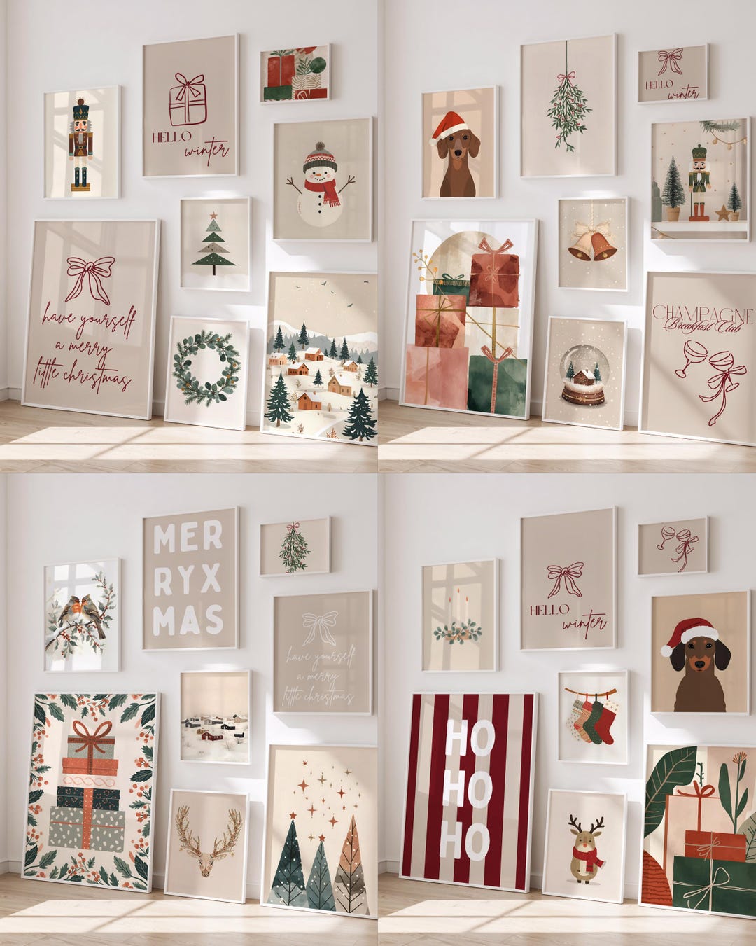 80+ CHRISTMAS BUNDLE | Digital Download Wandbilder A0 | Cozy Winter ...
