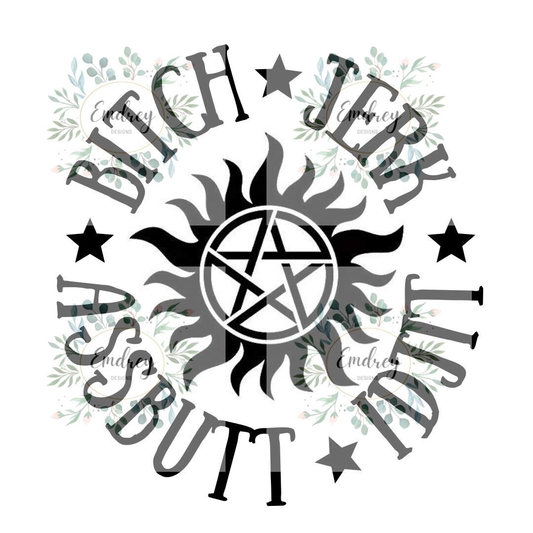 SVG PNG JPG Files - Supernatural Nicknames - Sam Dean Cass Bobby - Etsy