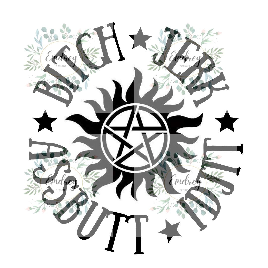 SVG PNG JPG Files Supernatural Nicknames Sam Dean Cass - Etsy Australia