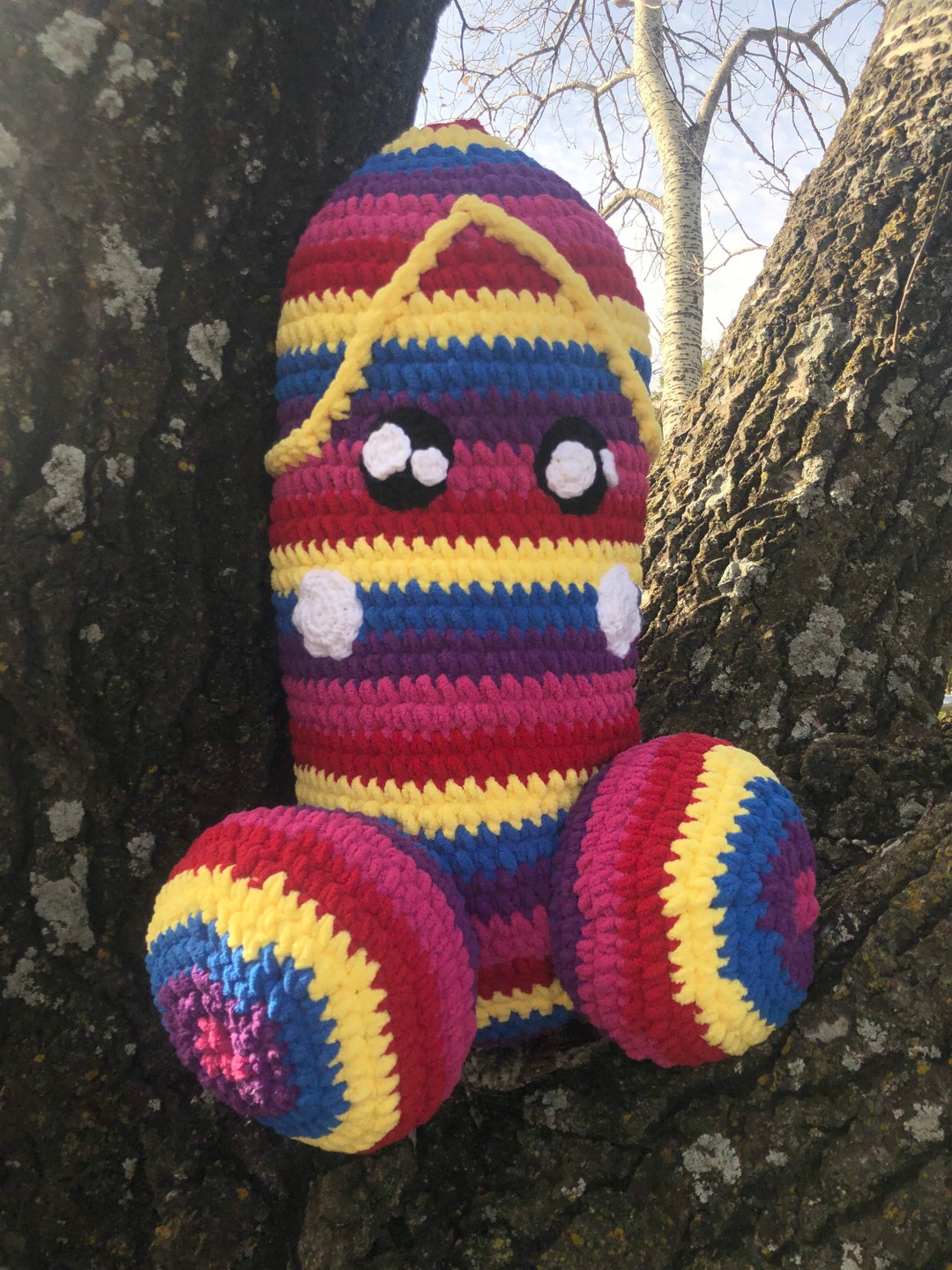 Rainbow Penis Pillow Stuffed Animal - Adult Novelty - Rainbow Peen ...