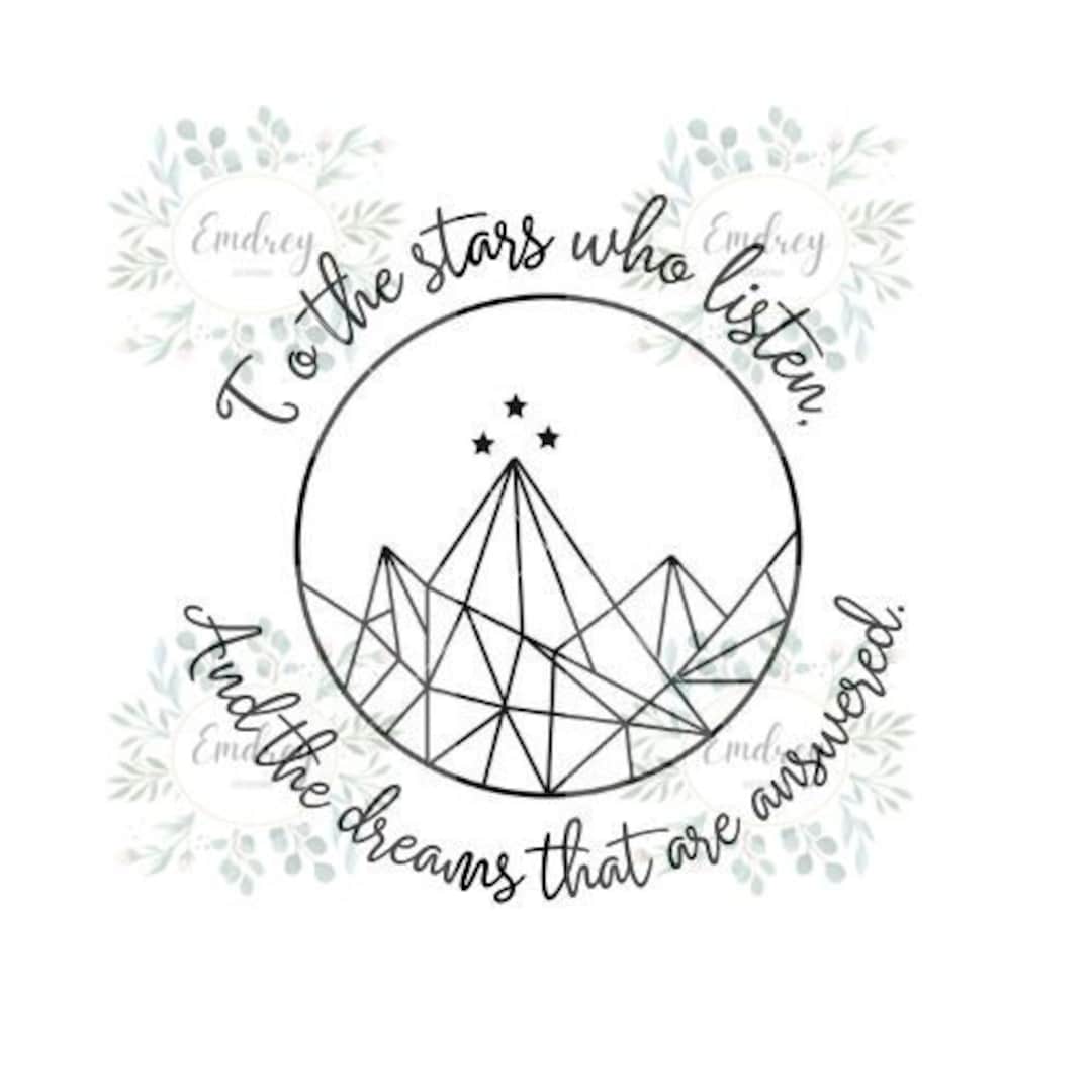 SVG/PNGJPG Files - ACOTAR - Night Court - to the Stars Who Listen, and ...