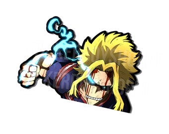 All Might Decal | Etsy
