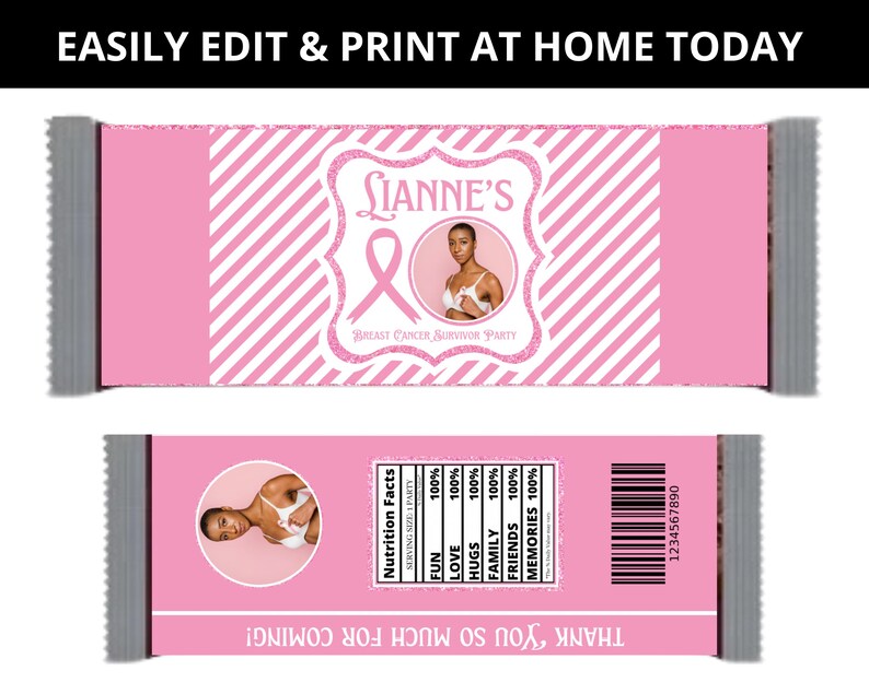 Editable Breast Cancer Survivor Template Bundle Breast Cancer - Etsy