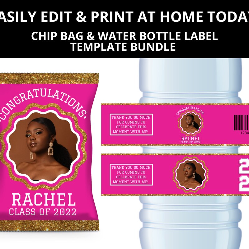 Graduation Chip Bags - Etsy