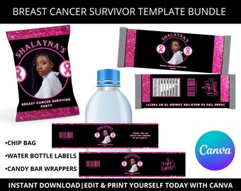 Breast Cancer Survivor Chip Bag - Etsy