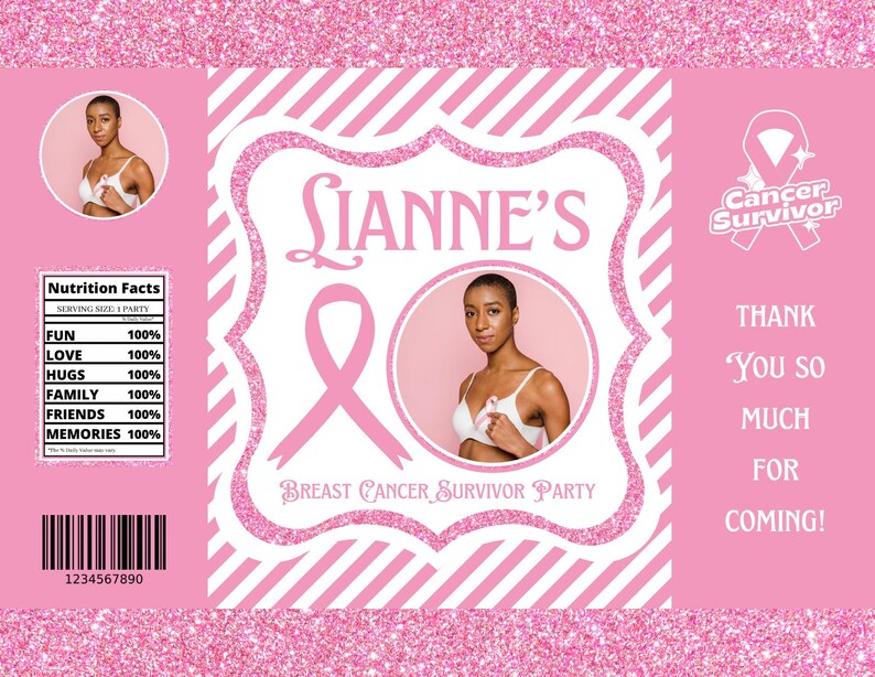 Editable Breast Cancer Survivor Template Bundle Breast Cancer - Etsy