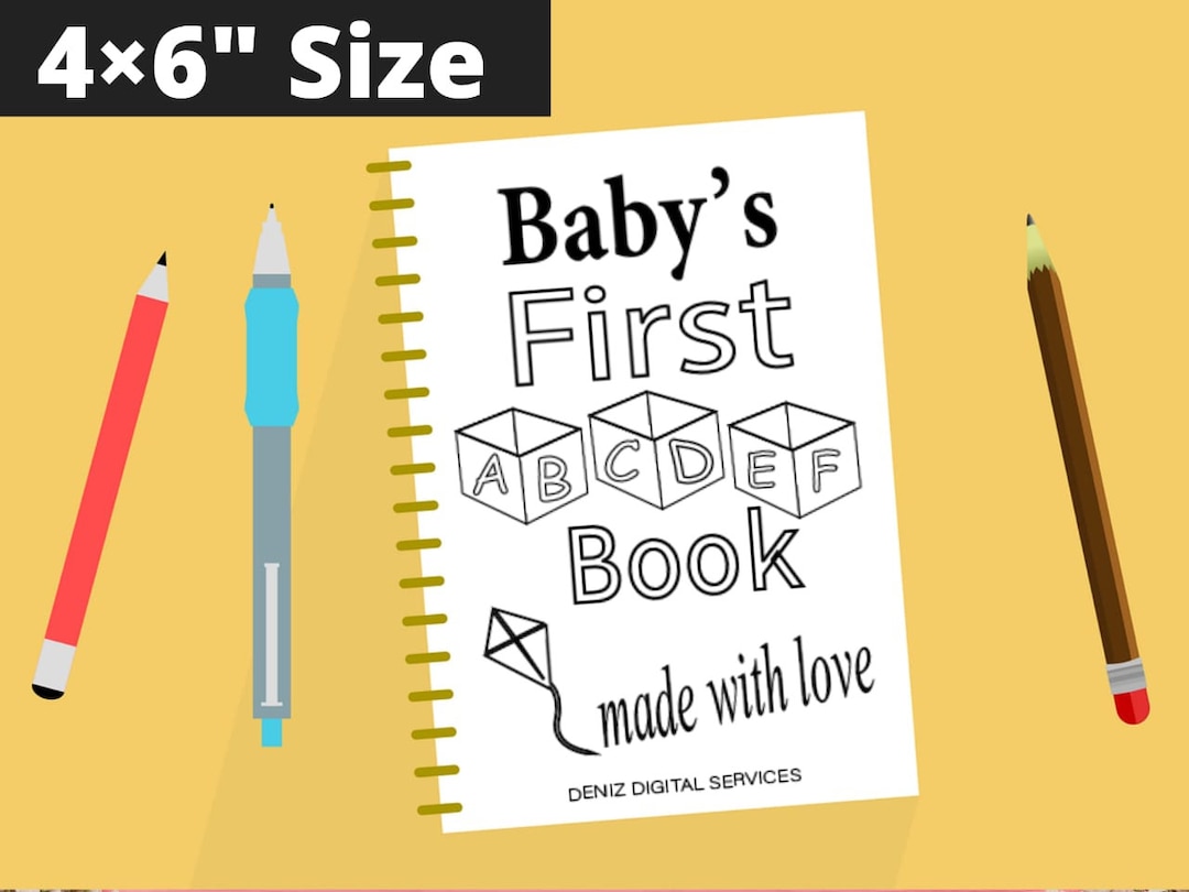 ABC Book Baby Shower Activity / Personalized Alphabet Coloring Book ...