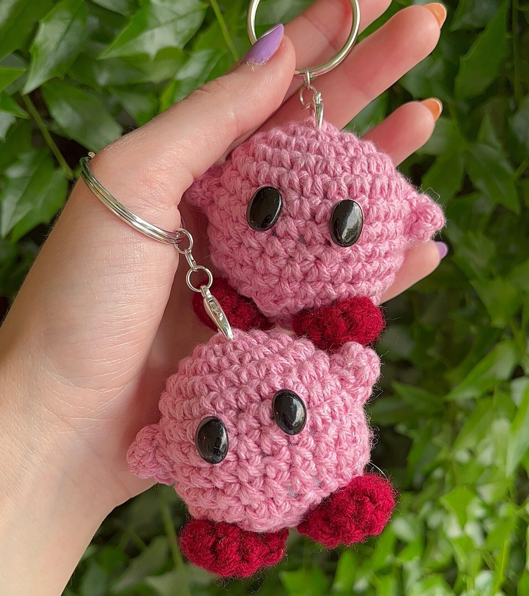 Crochet Mini Kirby Keychain Amigurumi Pattern PDF PATTERN DOWNLOAD - Etsy
