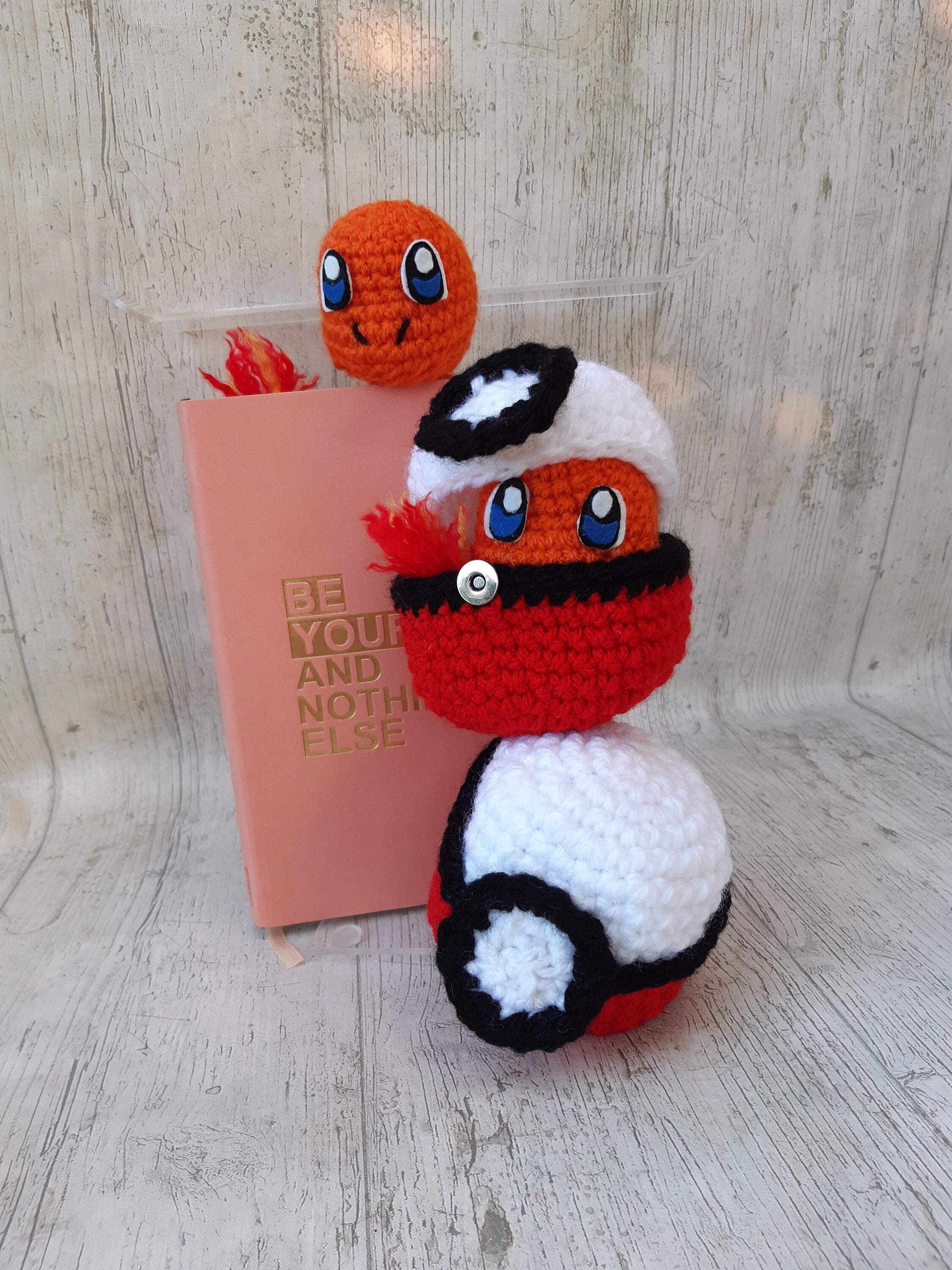 Charmander Bookmark & Poké Ball Crochet Pattern PDF File - Etsy