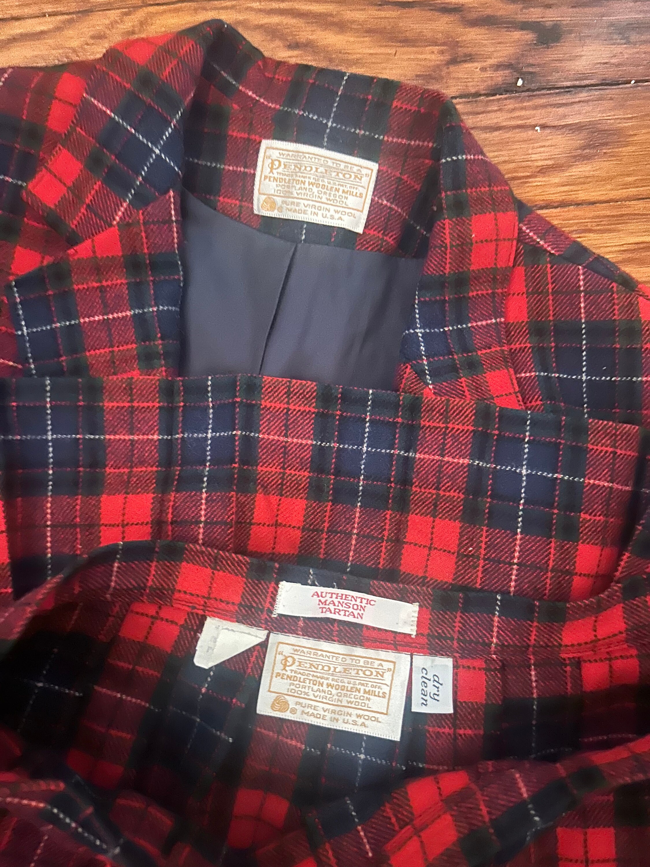 1980s Tartan Plaid Skirt Suit by Pendleton - Etsy