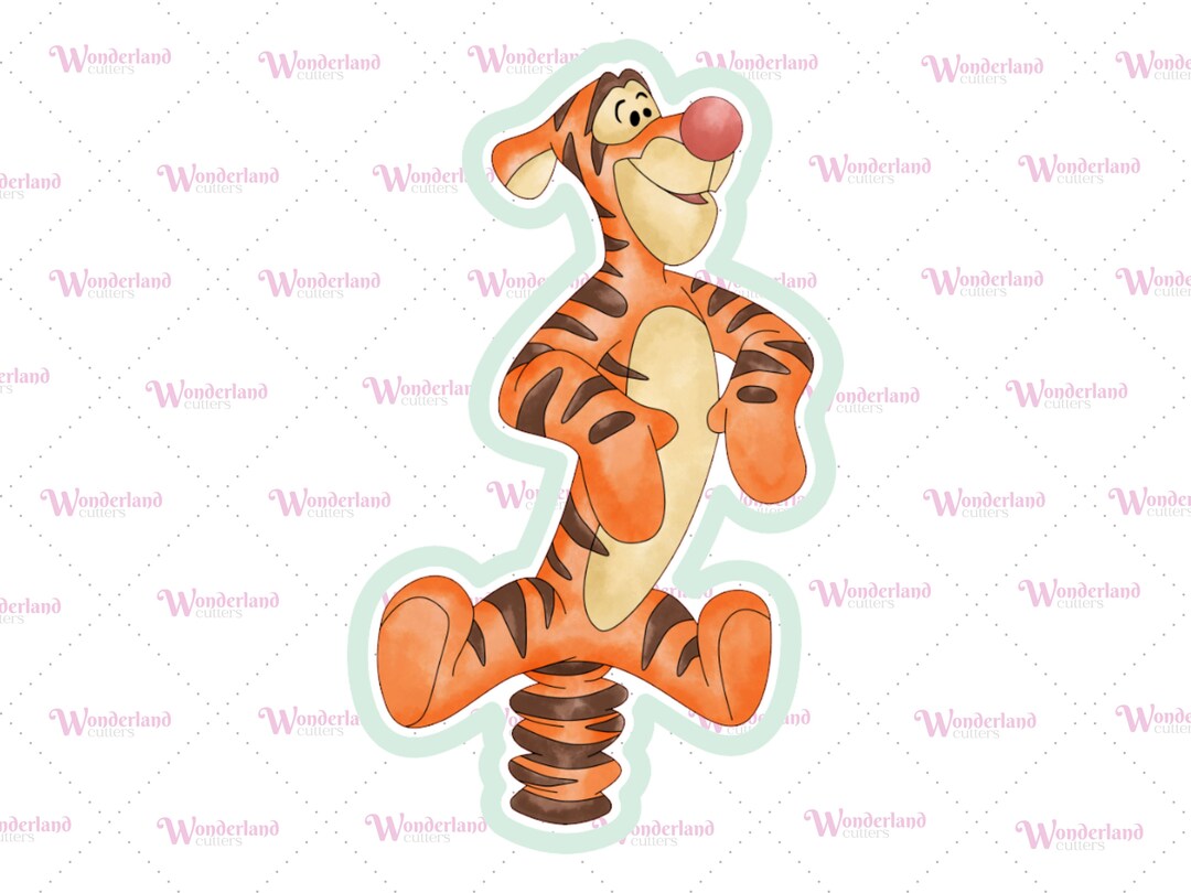 Pooh Tigger Cookie Cutter With IMAGE - Etsy